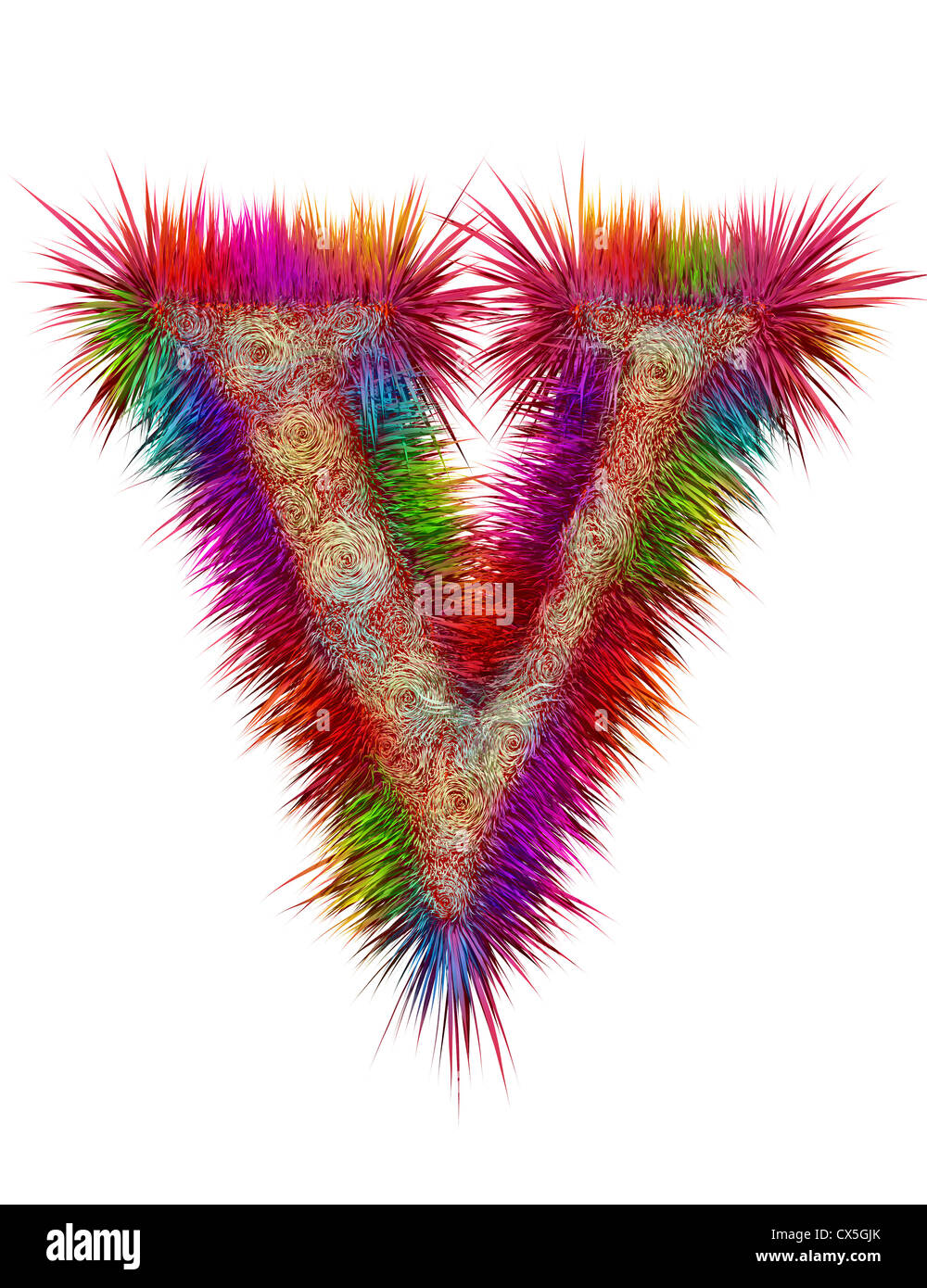 V fonts Cut Out Stock Images & Pictures - Alamy