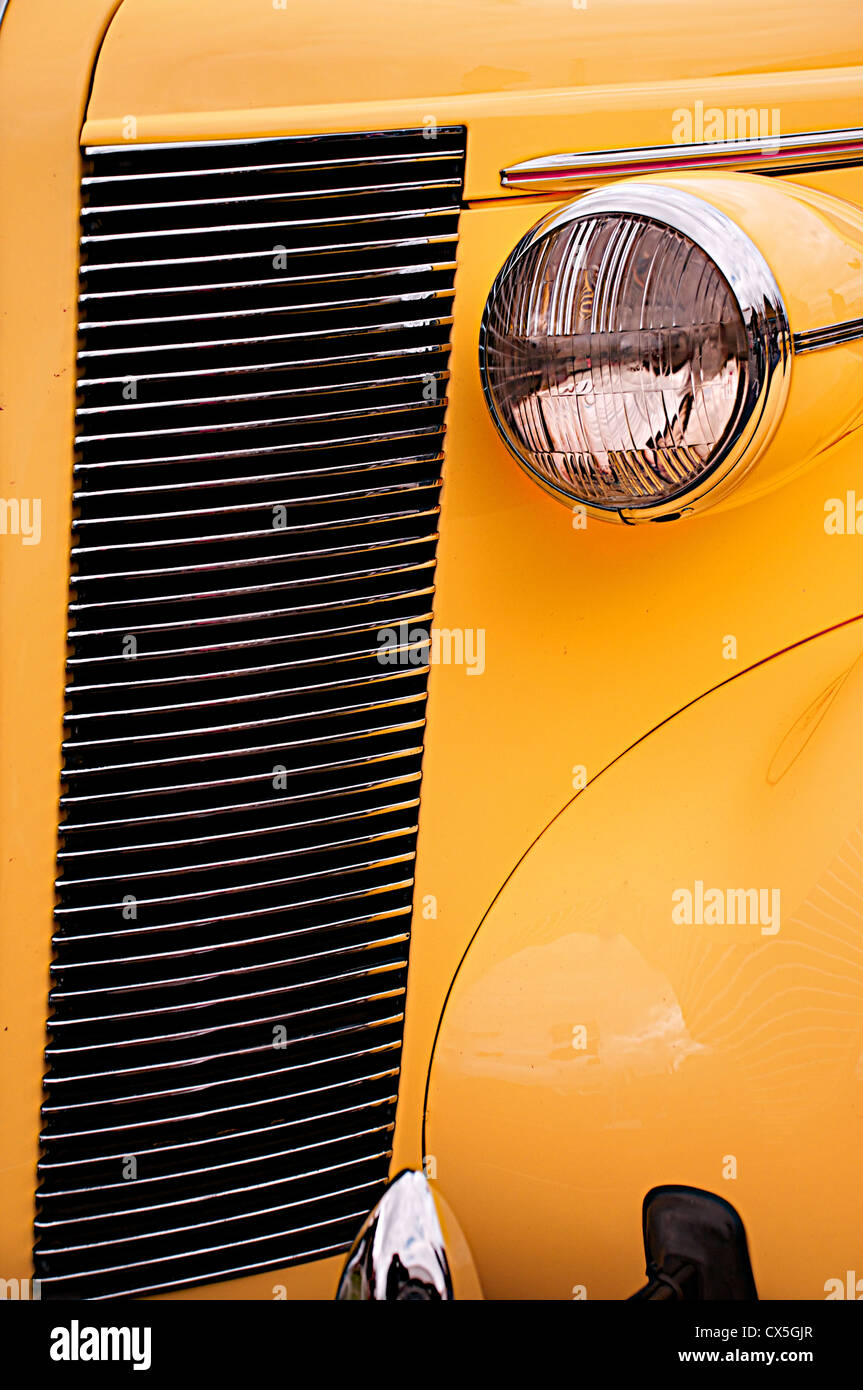 The front nearside of a yellow buick Stock Photo - Alamy