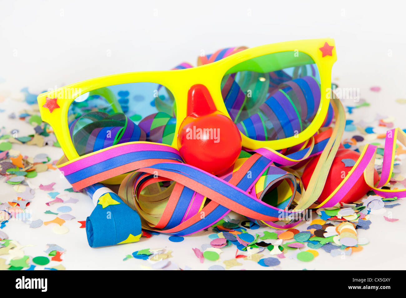 Colorful carnival background with stripes and mask Stock Photo - Alamy