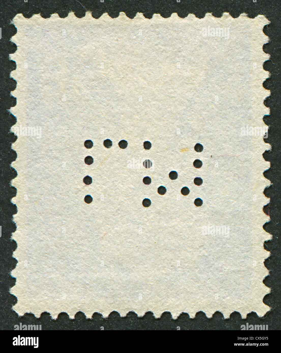 The reverse side of a postage stamp Stock Photo - Alamy