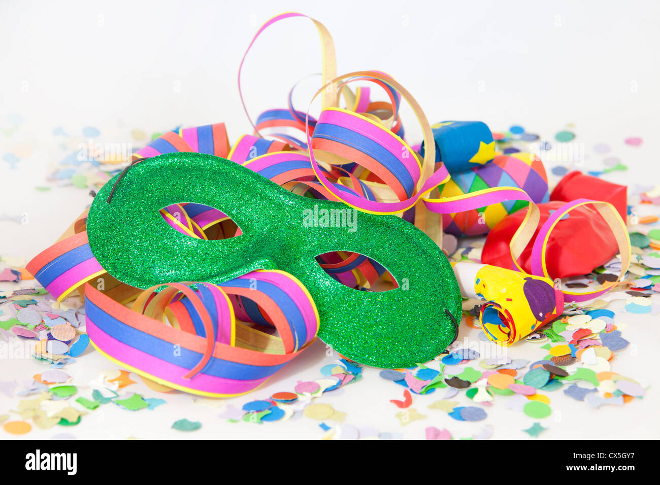 Colorful carnival background with stripes and mask Stock Photo - Alamy
