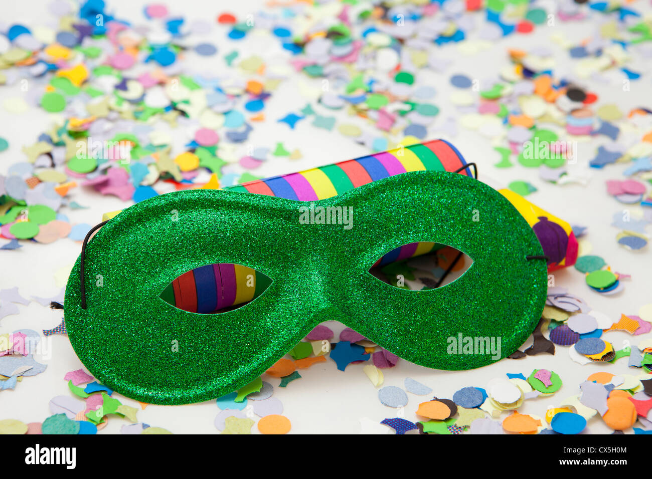 Colorful carnival background with stripes and mask Stock Photo - Alamy