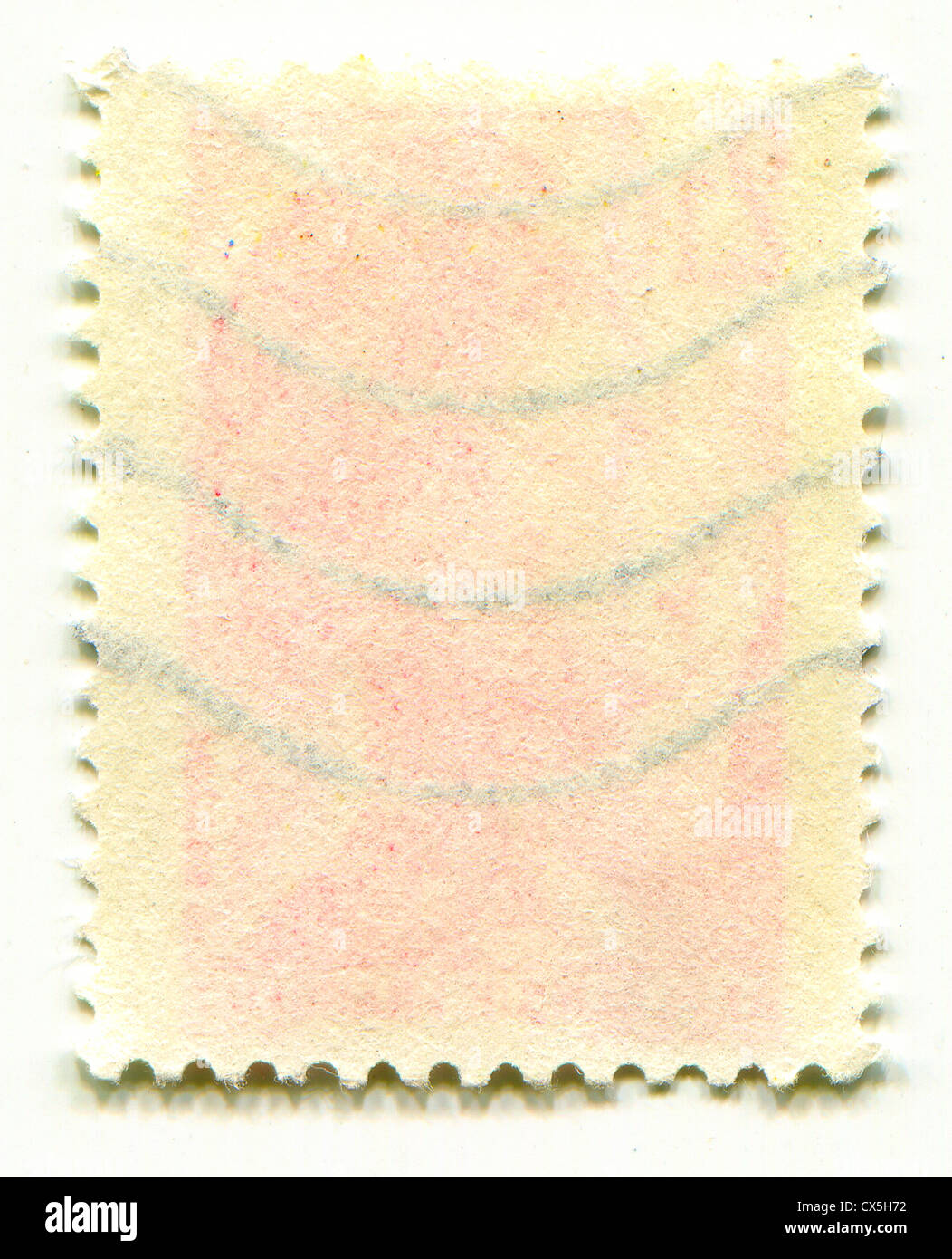 The reverse side of a postage stamp Stock Photo - Alamy
