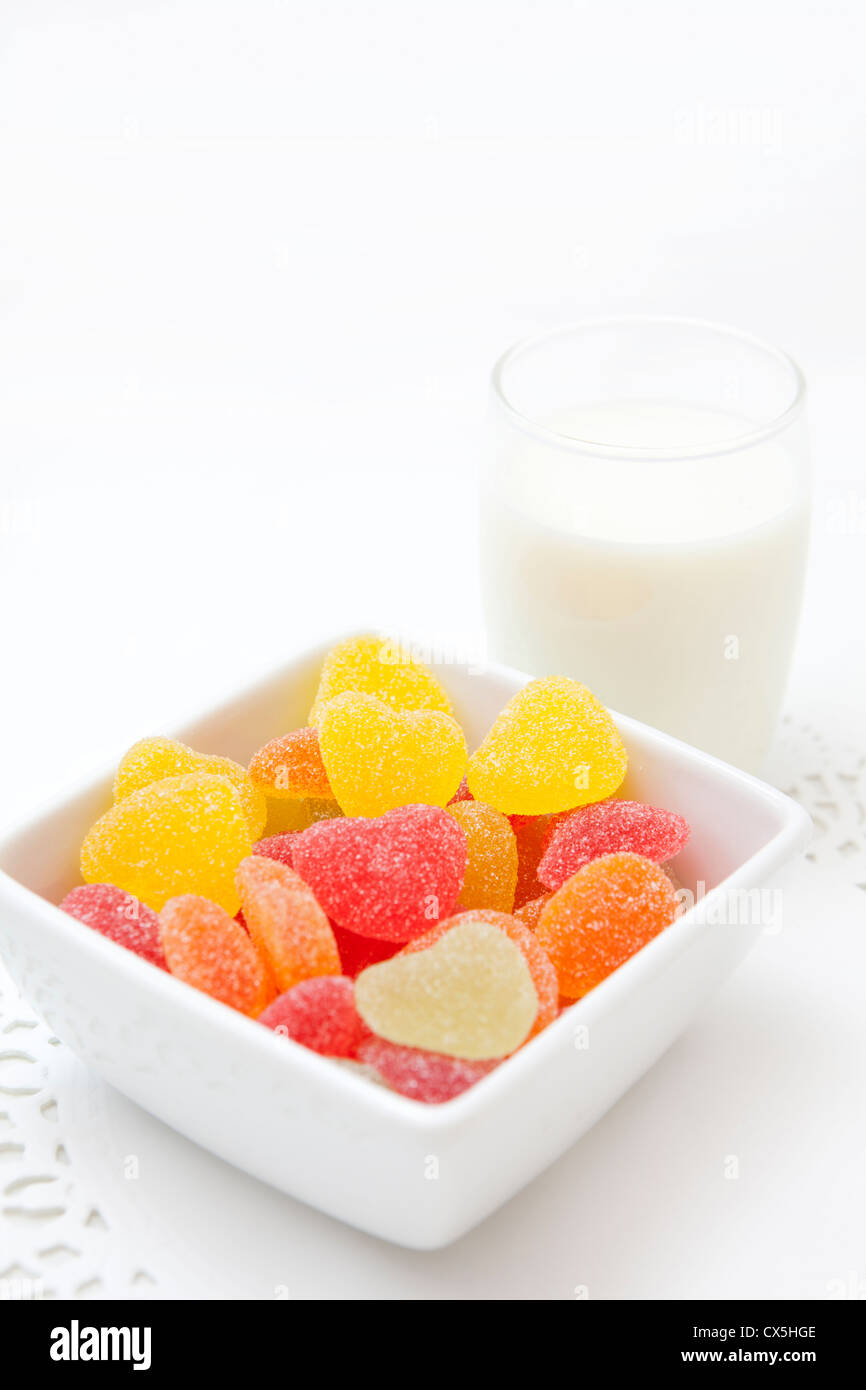 cup with many gummy colorful candies Stock Photo - Alamy