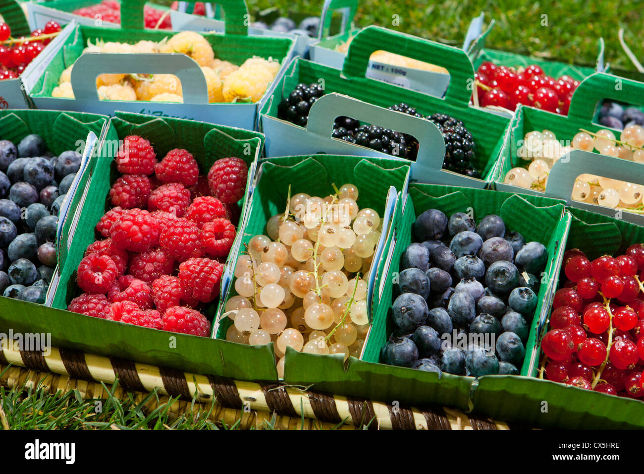 Fresh tasty different type of berries Stock Photo - Alamy