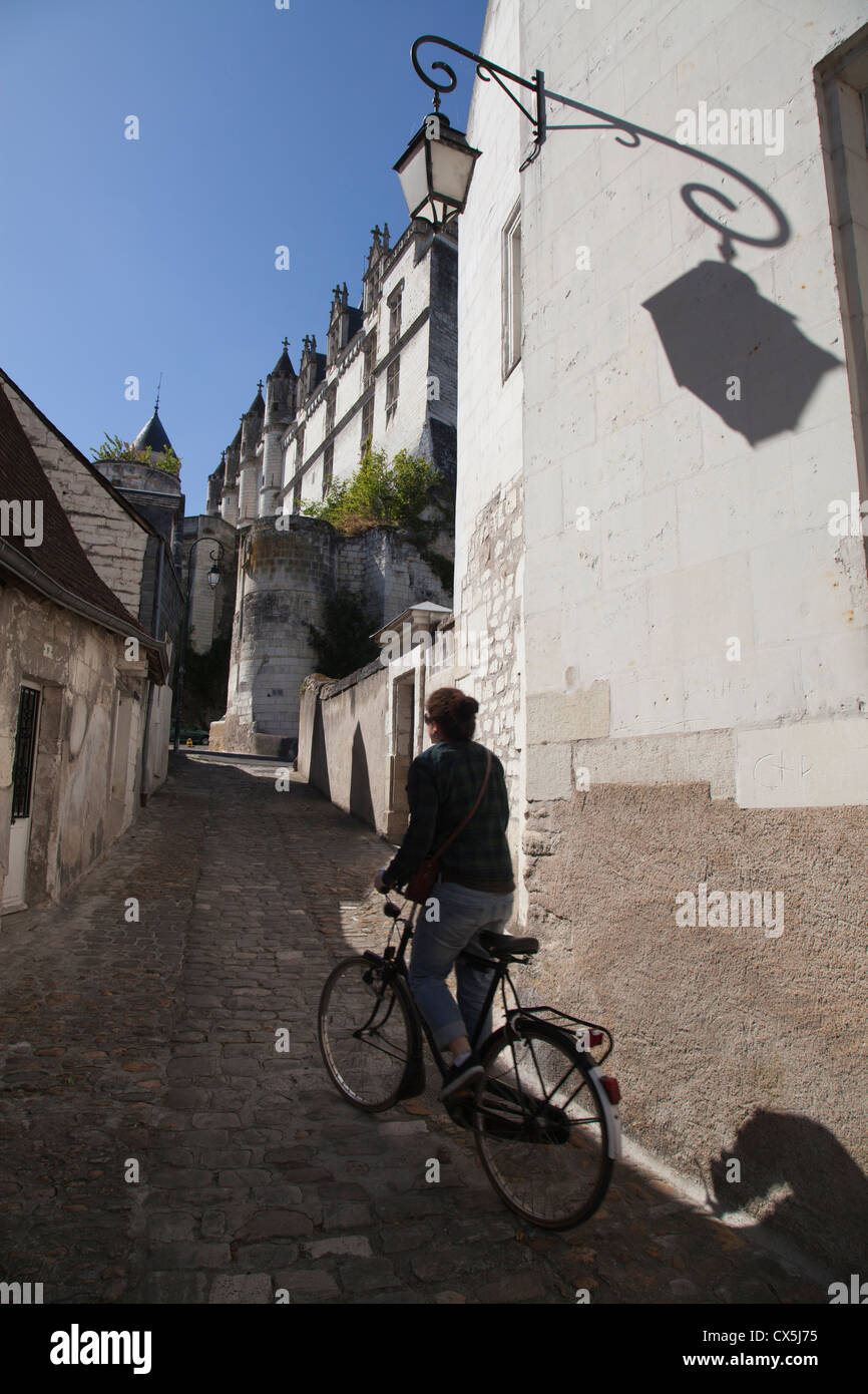 A view up one of the many cobbled alleyways in the ancient royal city ...