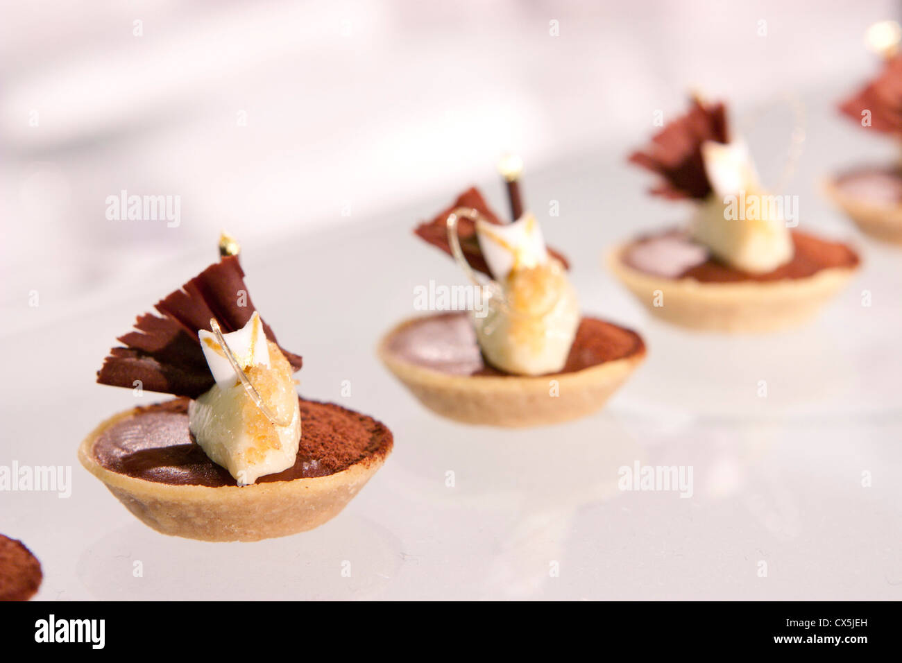 Small delicious finger Food art composition Stock Photo - Alamy