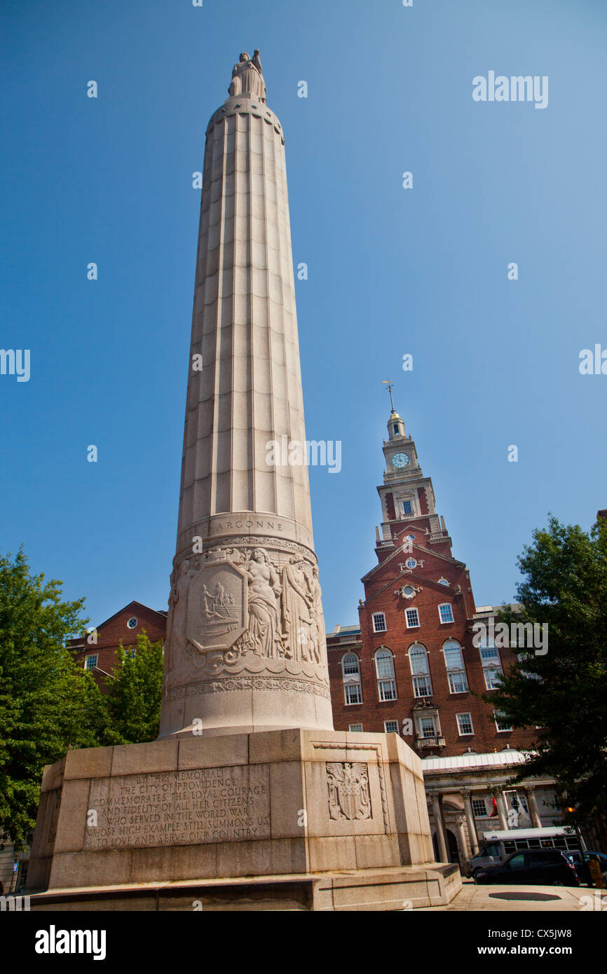 Giovanni da Verrazzano monument in Providence Rhode island Stock Photo ...