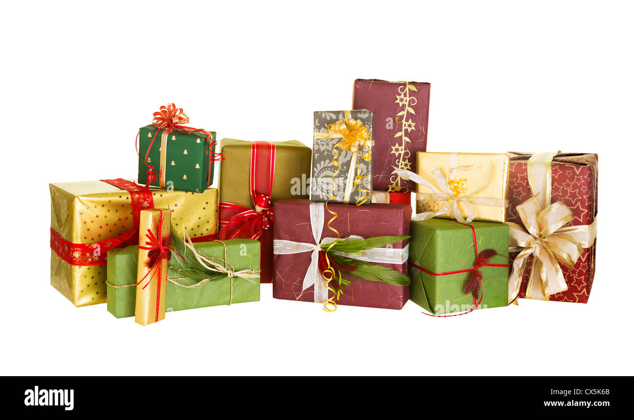 Nicely wrapped christmas gifts hi-res stock photography and images - Alamy
