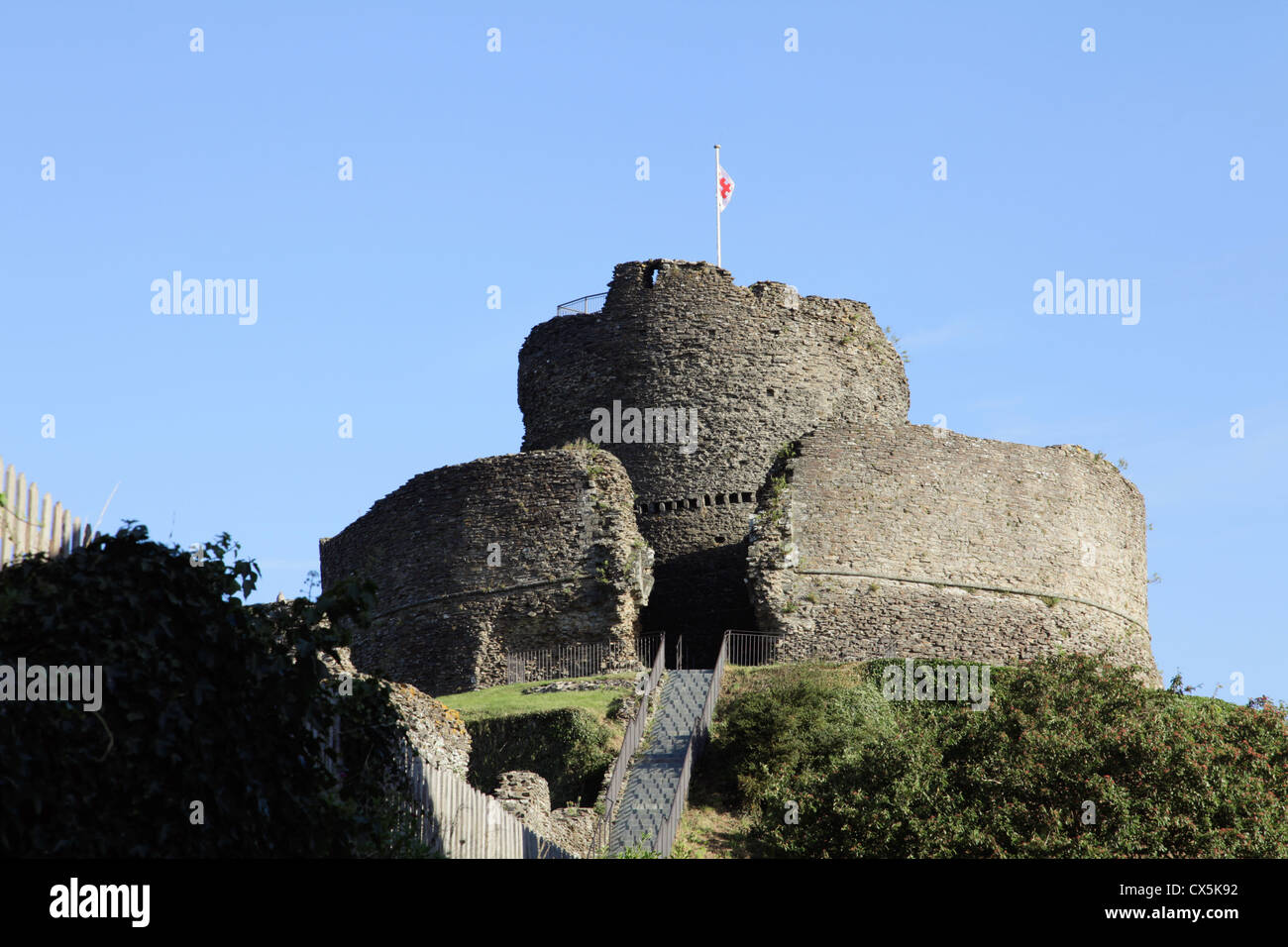 Launceston Castle Cornwall Stock Photo - Alamy