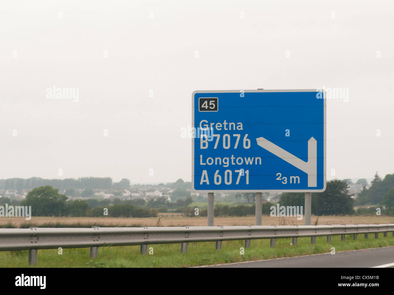 Road signs motorway junction sign hi-res stock photography and images ...