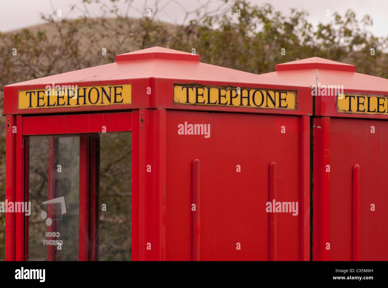 Red Telephone Boxes Stock Photo - Alamy
