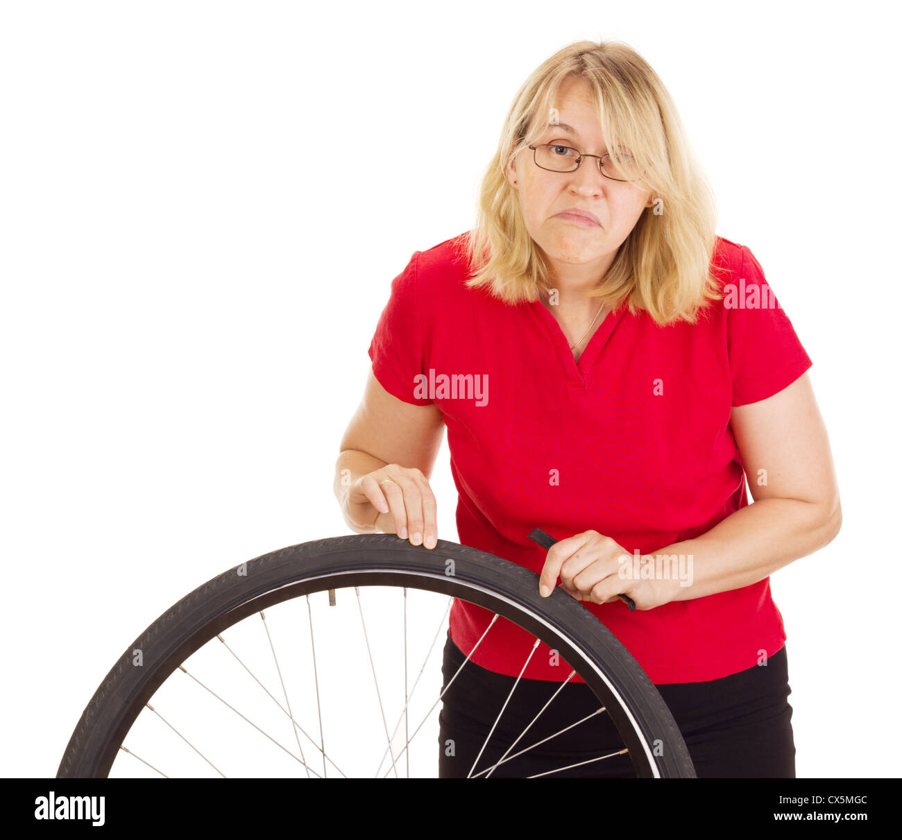 A sad woman looking for help Stock Photo - Alamy