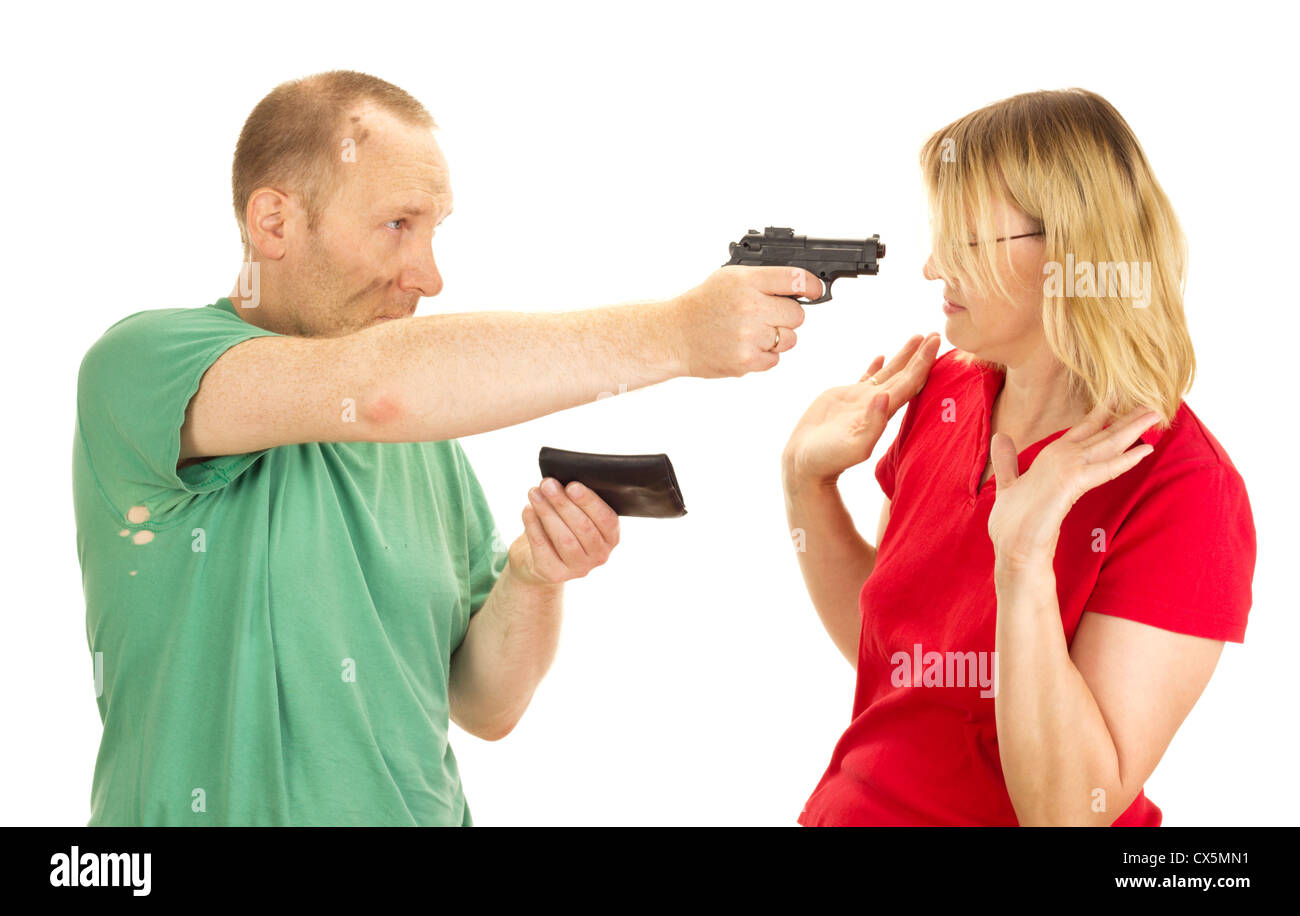 Man wallet woman purse Cut Out Stock Images & Pictures - Alamy