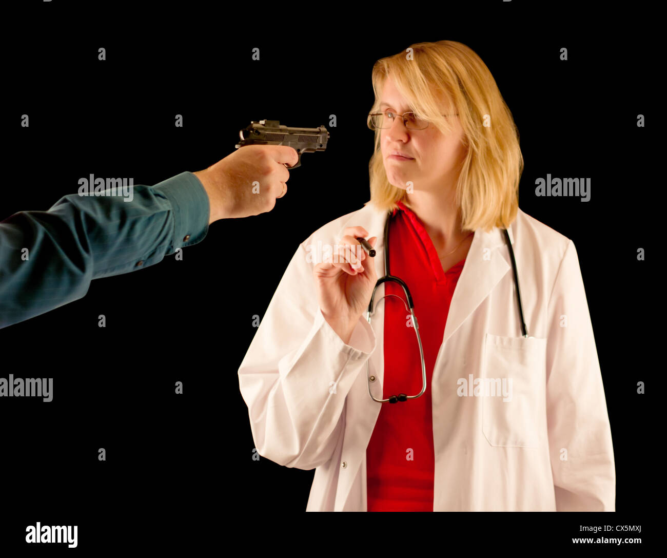Doctor violence patient hi-res stock photography and images - Alamy