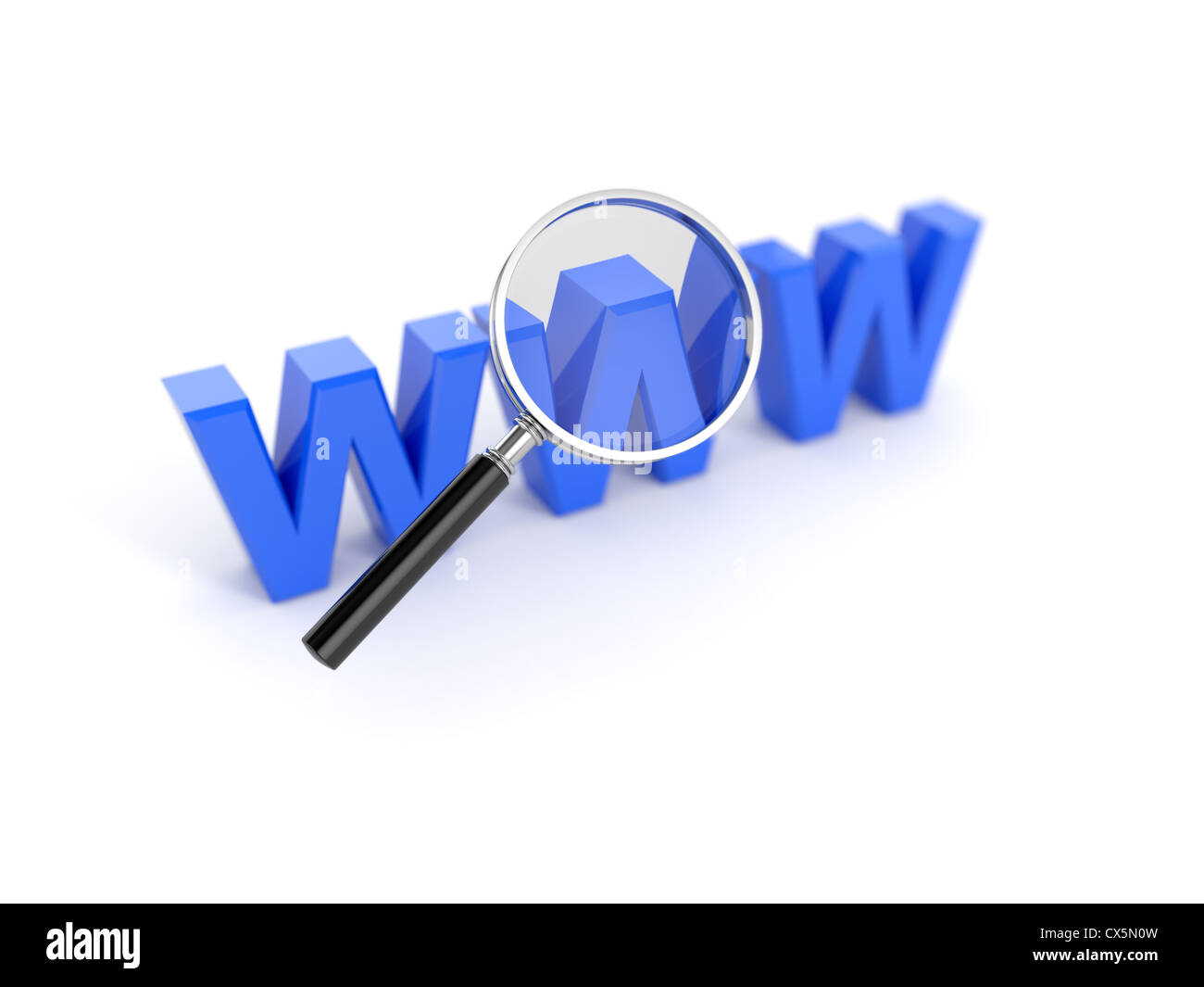3d render of www concept isolated on white background Stock Photo - Alamy