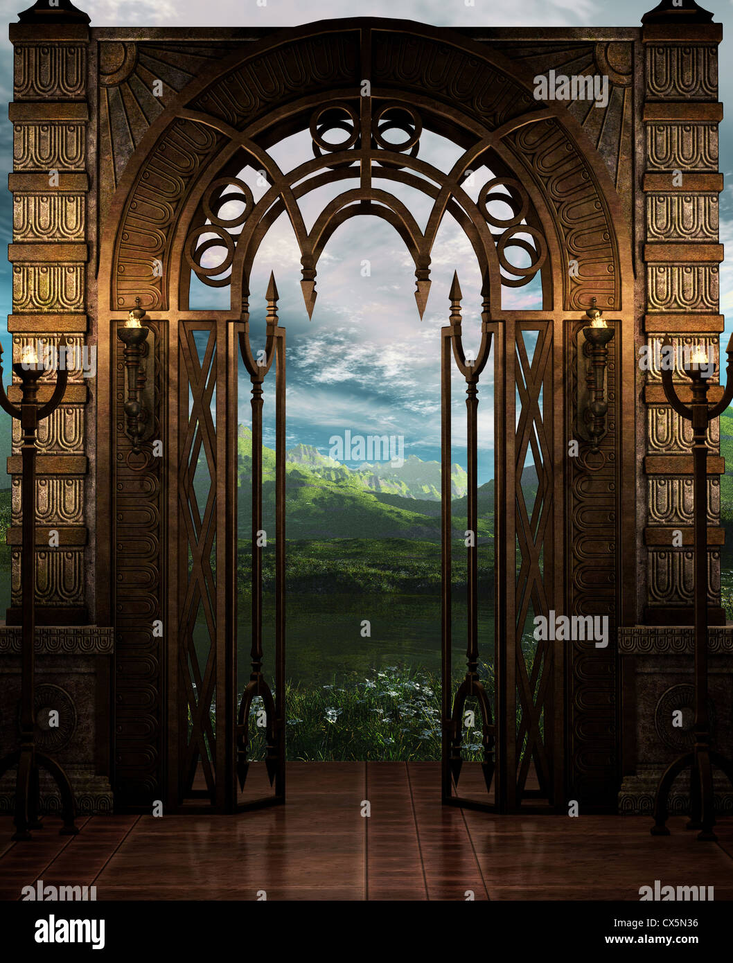 A Fantasy-Art style place Stock Photo - Alamy