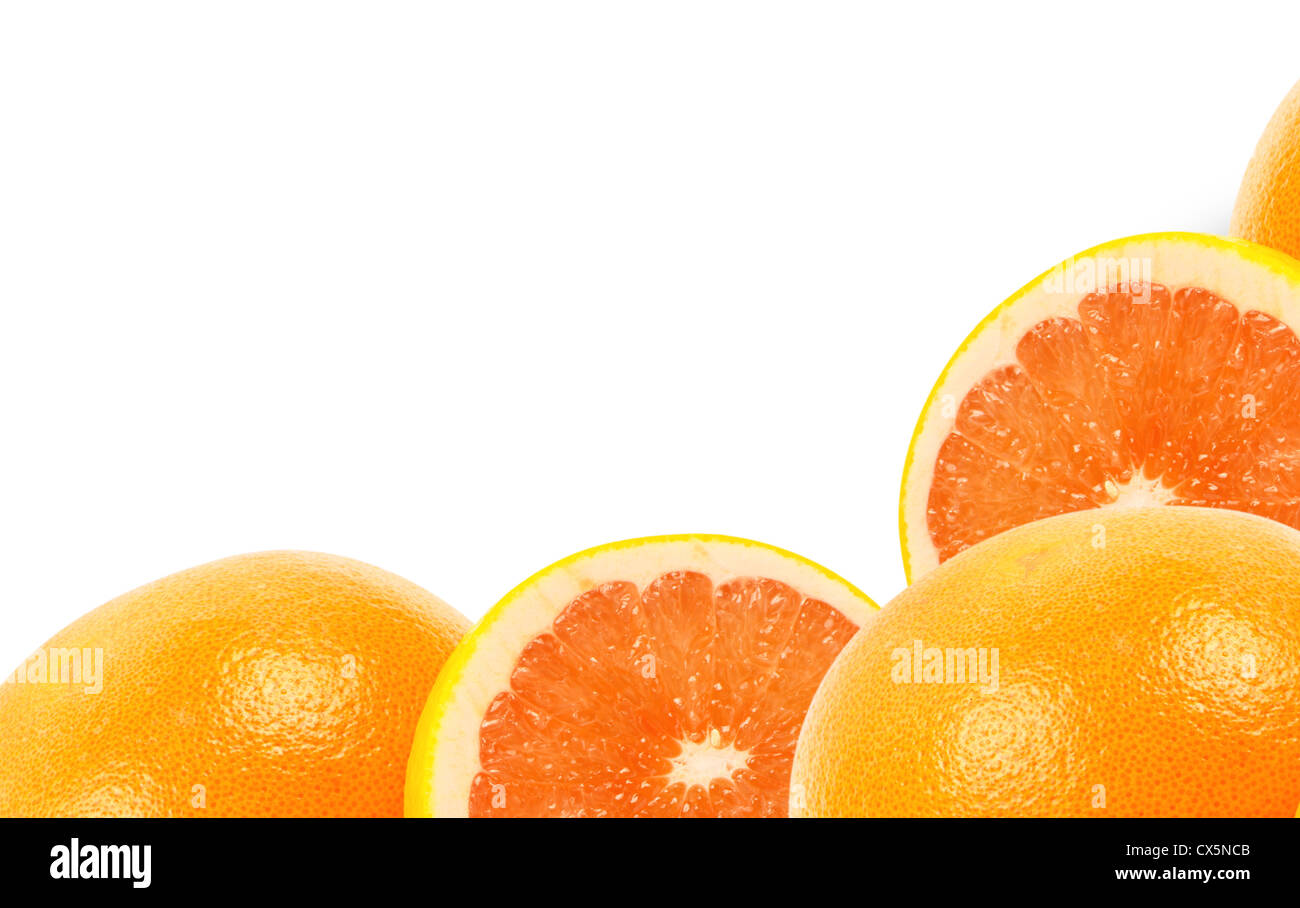 citrus fruits on white Stock Photo - Alamy
