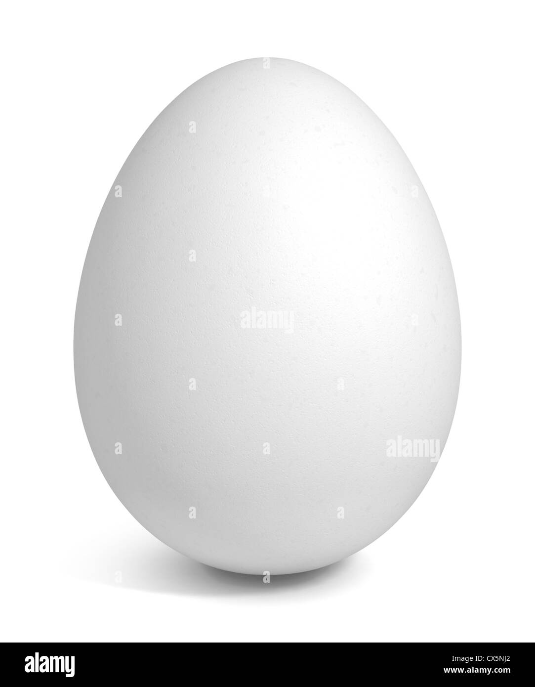 White egg - isolated on white background Stock Photo - Alamy