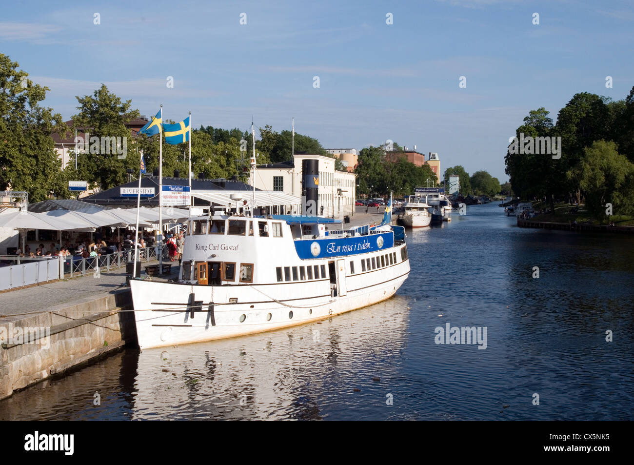 Fyris River Fyrisån in uppsala sweden swedish city Stock Photo - Alamy