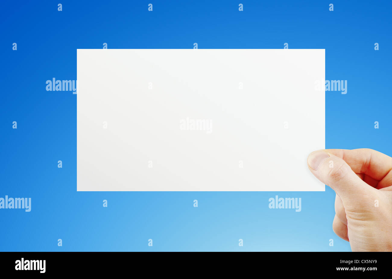 Hand holding paper Stock Photo - Alamy