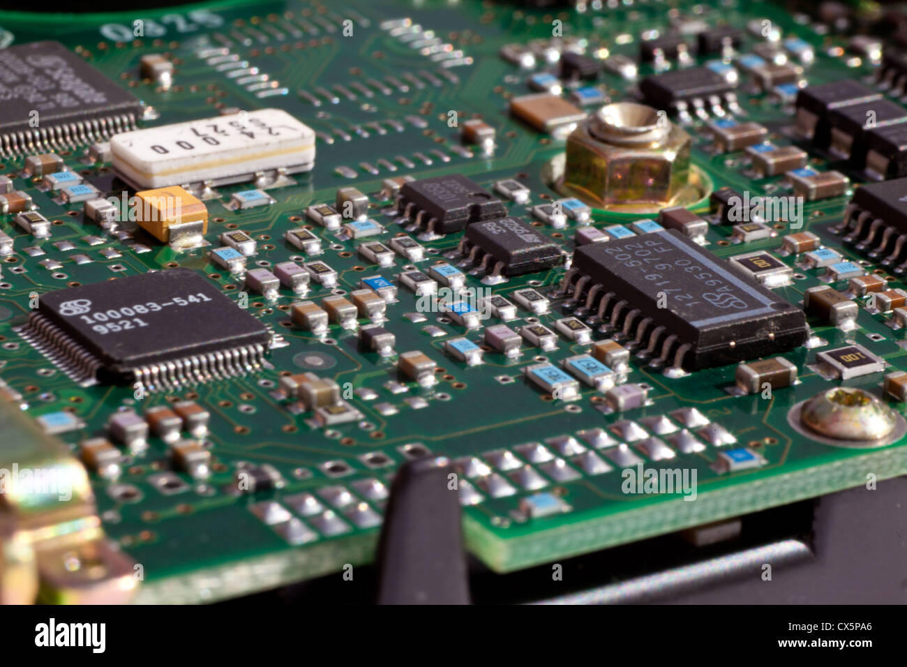 Close up of a computer circuit board Stock Photo - Alamy