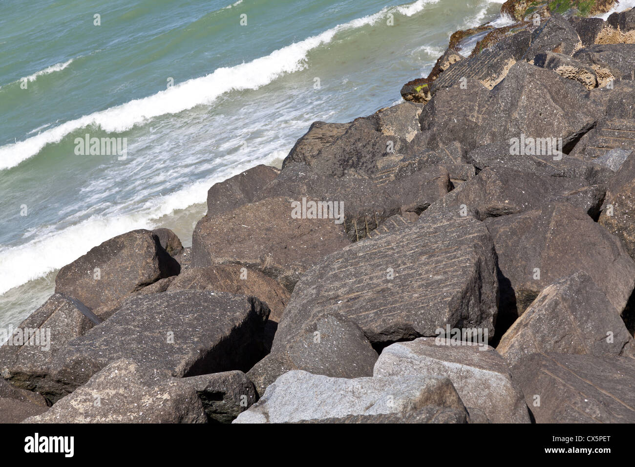 Rocks on the coast Stock Photo - Alamy