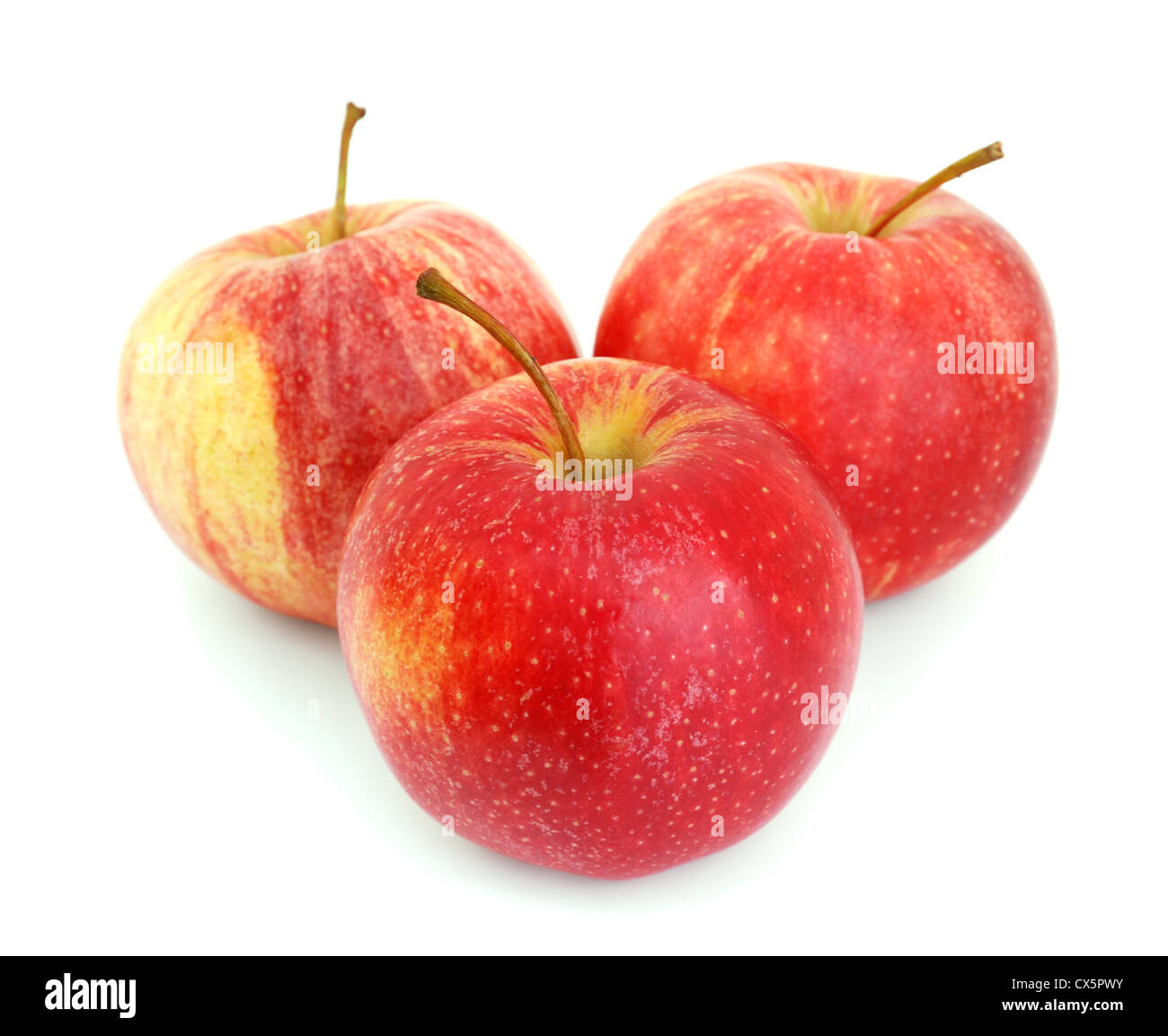 Red apples isolated on white background Stock Photo - Alamy