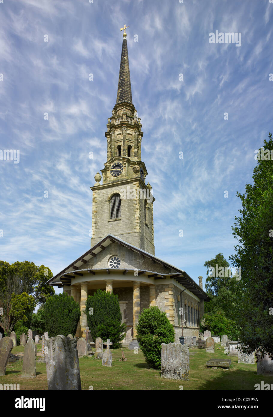 Mereworth, Kent. St Lawrence exterior Stock Photo - Alamy