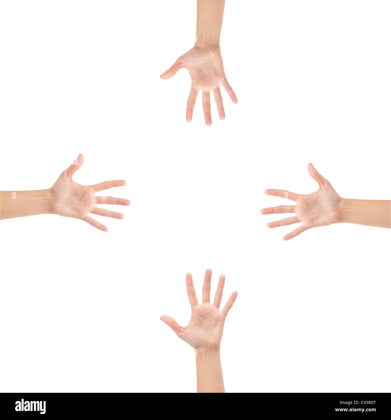 hands isolated on white background Stock Photo - Alamy
