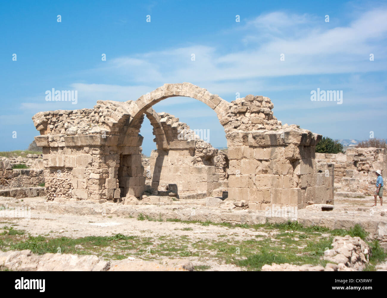 Roman ruins at Paphos, Cyprus Stock Photo - Alamy