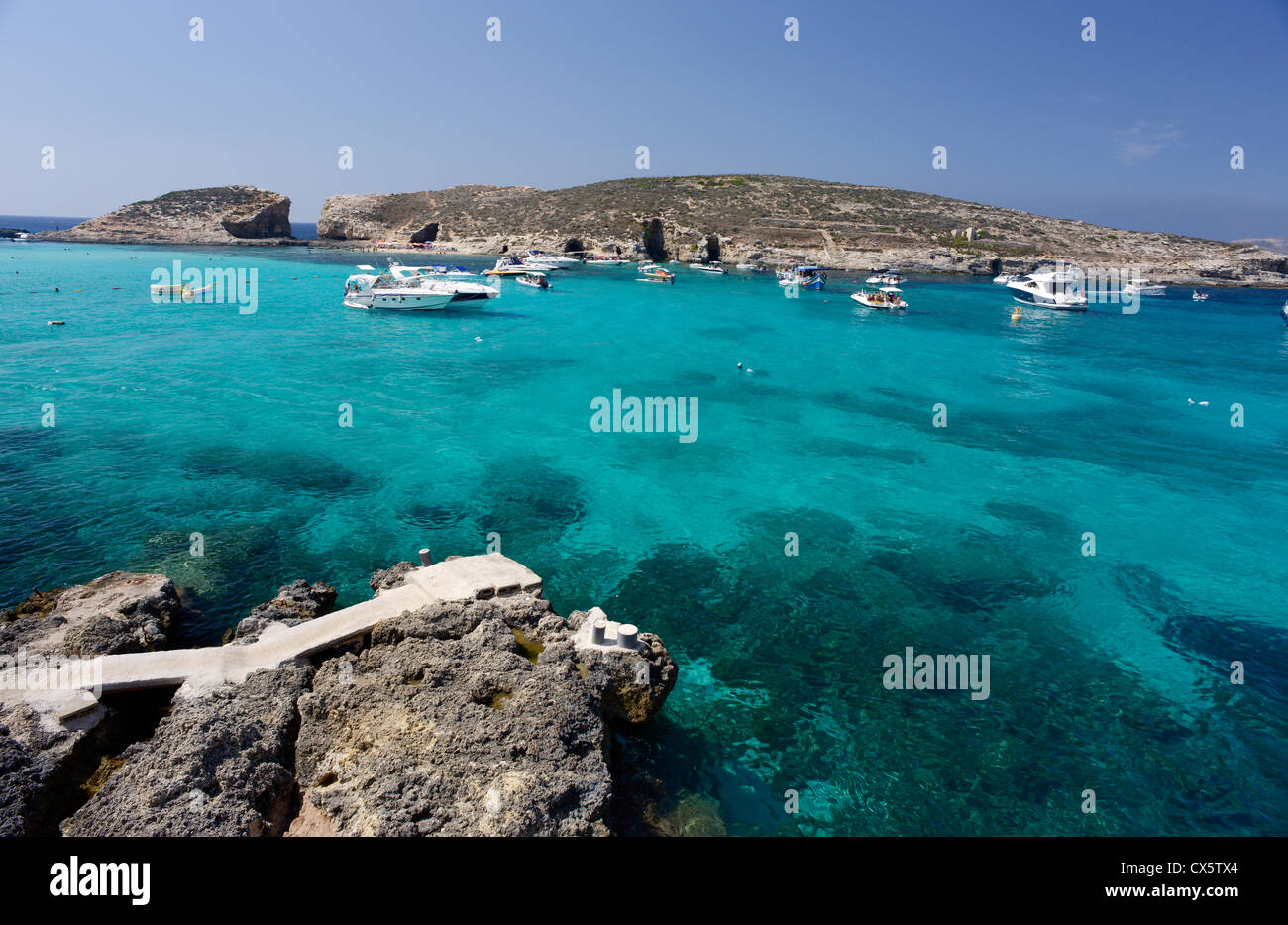 Blue lagoon comino islet cominotto hi-res stock photography and images ...