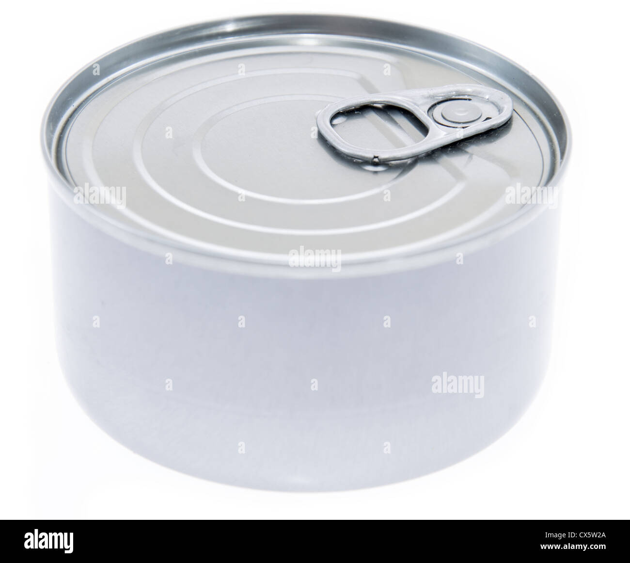 One Can isolated on white background Stock Photo - Alamy