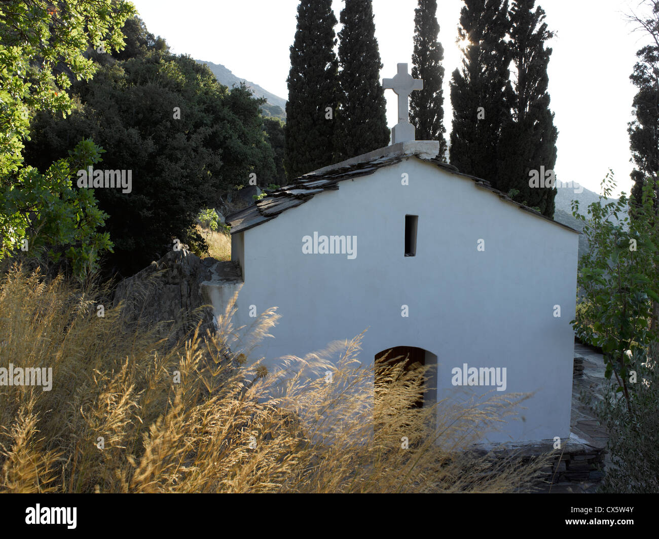 Isolated church, Ikaria, Greece Stock Photo - Alamy