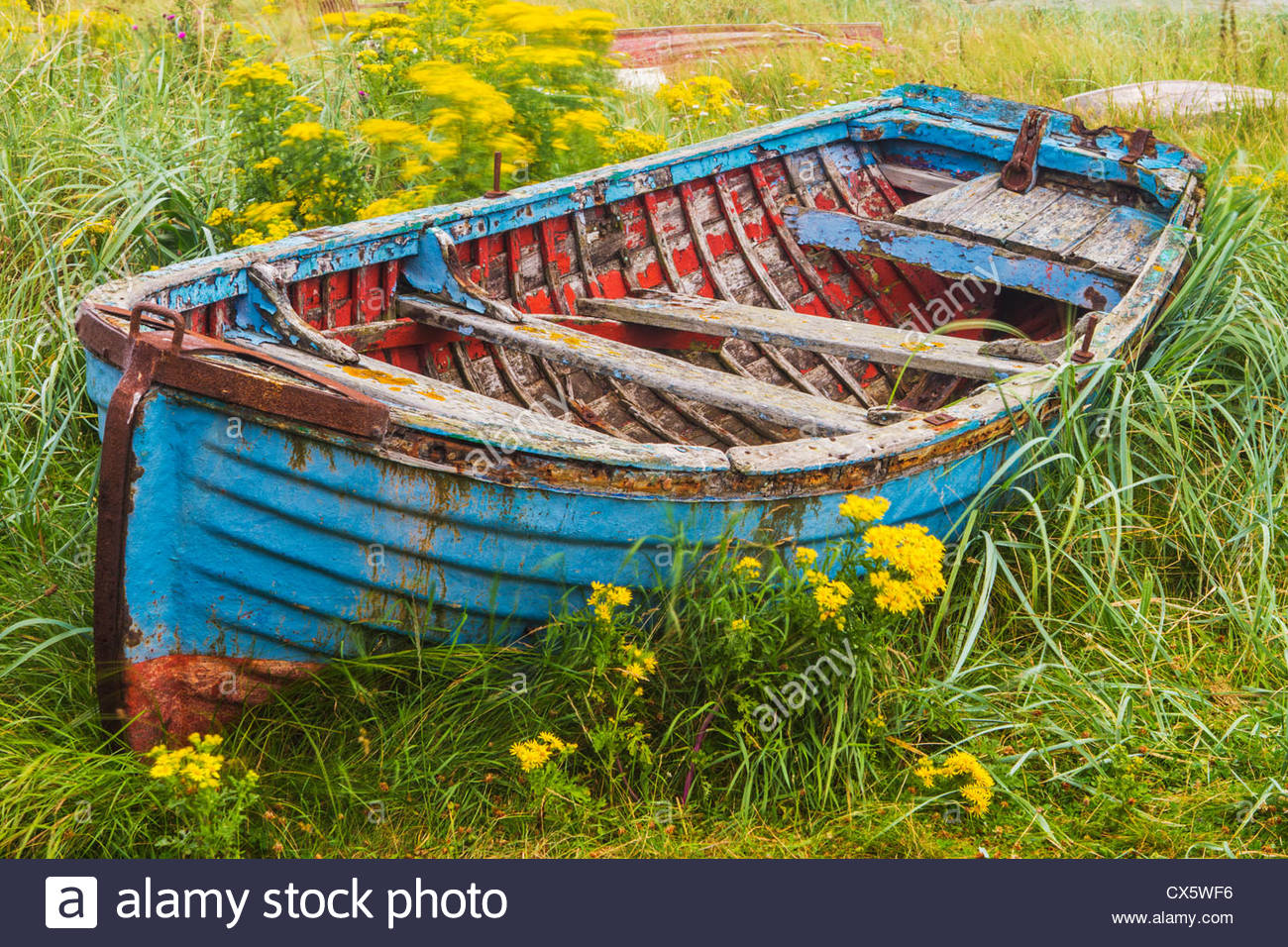 Northumberland Coble Fishing Boat Stock Photos & Northumberland Coble ...