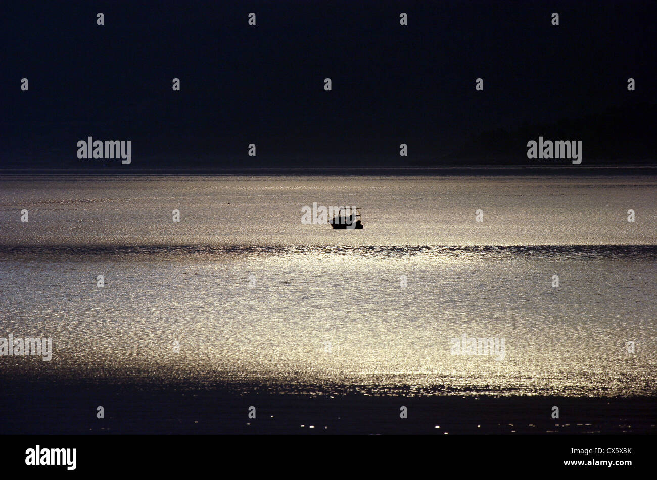 Boat moonlight hi-res stock photography and images - Alamy