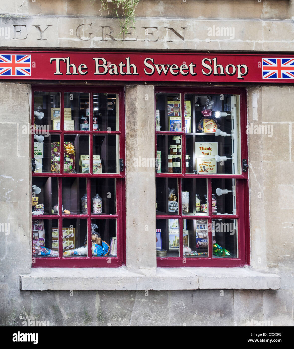 The Bath Sweet Shop on Abbey Green - City of Bath, Somerset Stock Photo ...