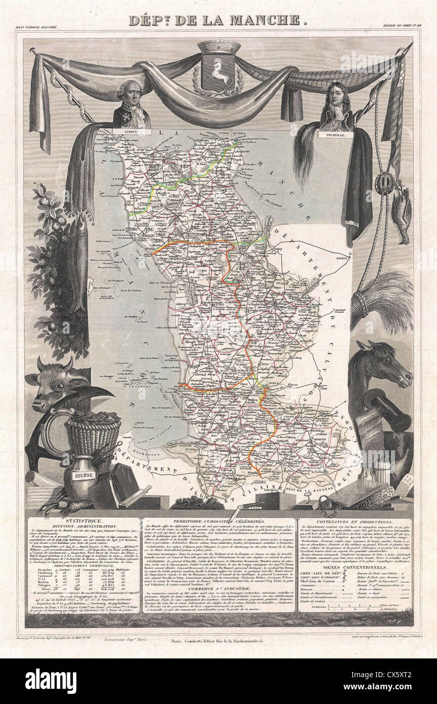 La manche map hi-res stock photography and images - Alamy