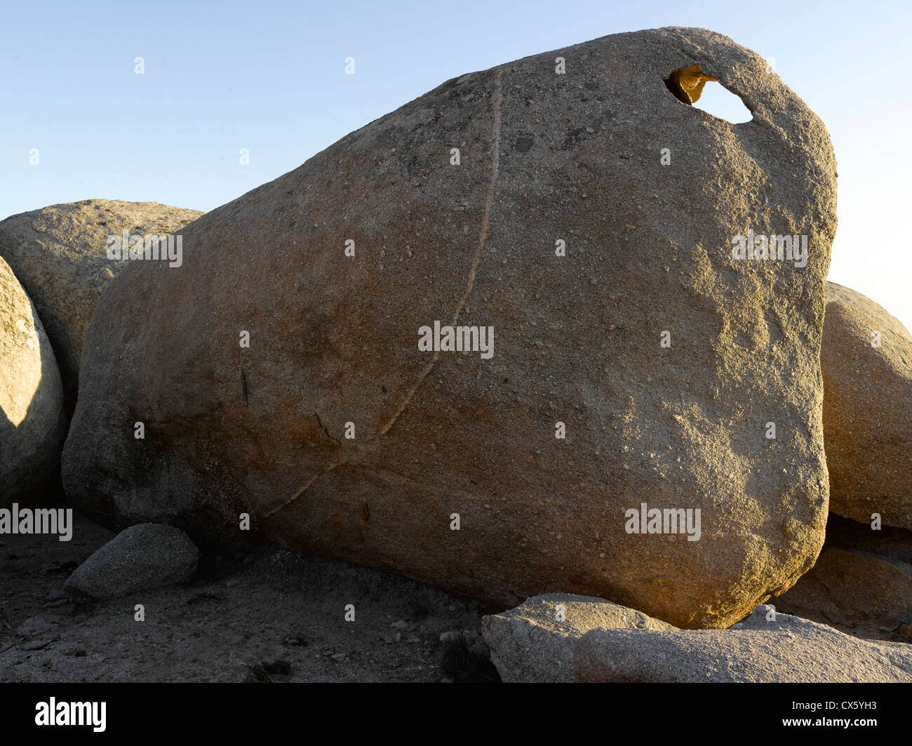 Volcanic granite rocks, Ikaria island, Greece Stock Photo - Alamy