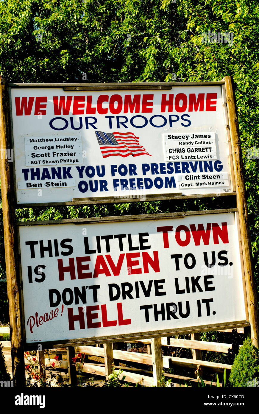 Patriotic Sign High Resolution Stock Photography and Images - Alamy