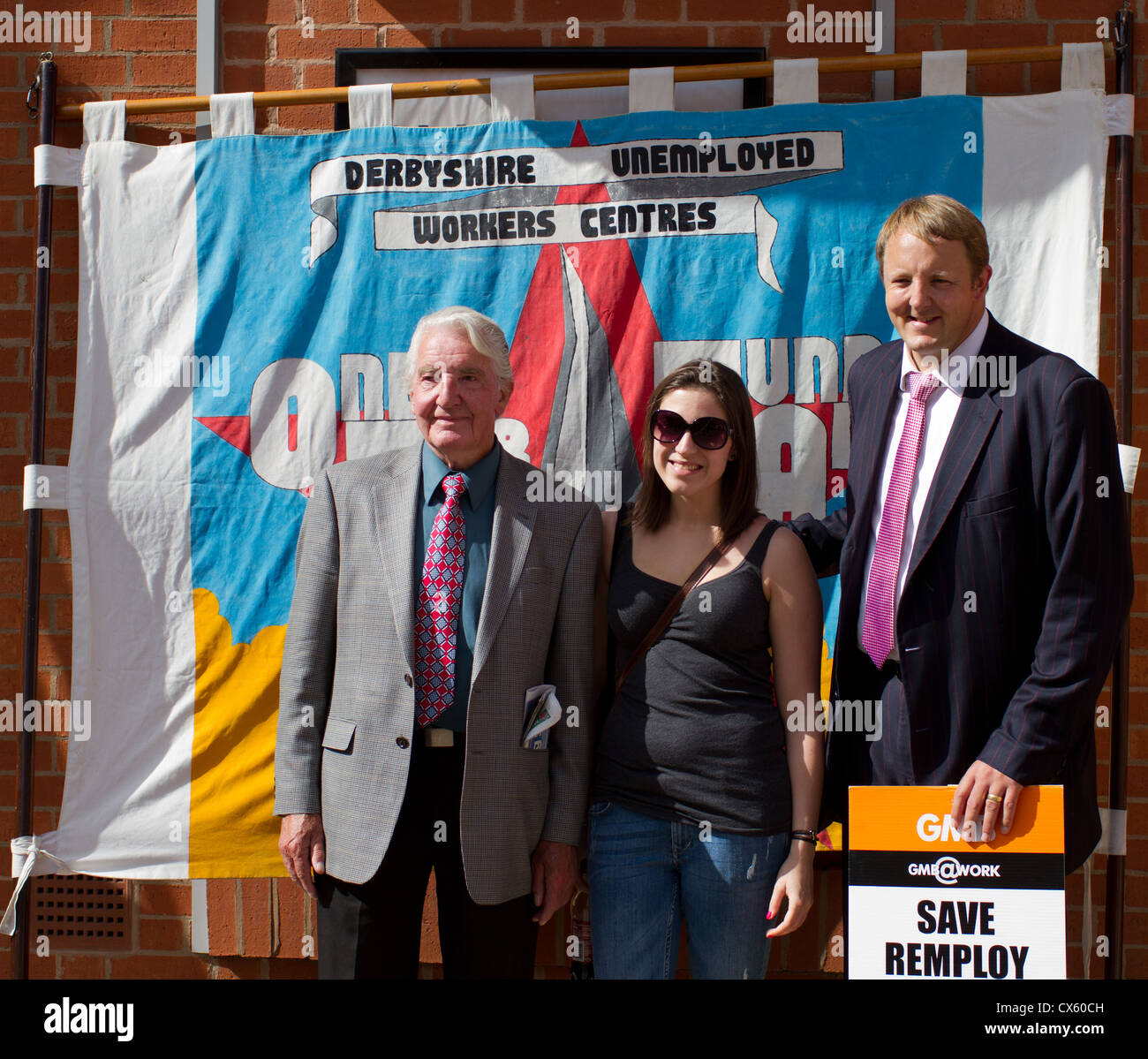 Dennis Skinner MP and Toby Perkins MP under the Derbyshire UWC Banner ...