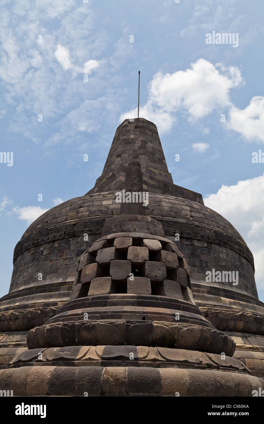 The main Stupa of the Buddhist Temple Borobudur in Indonesia Stock ...