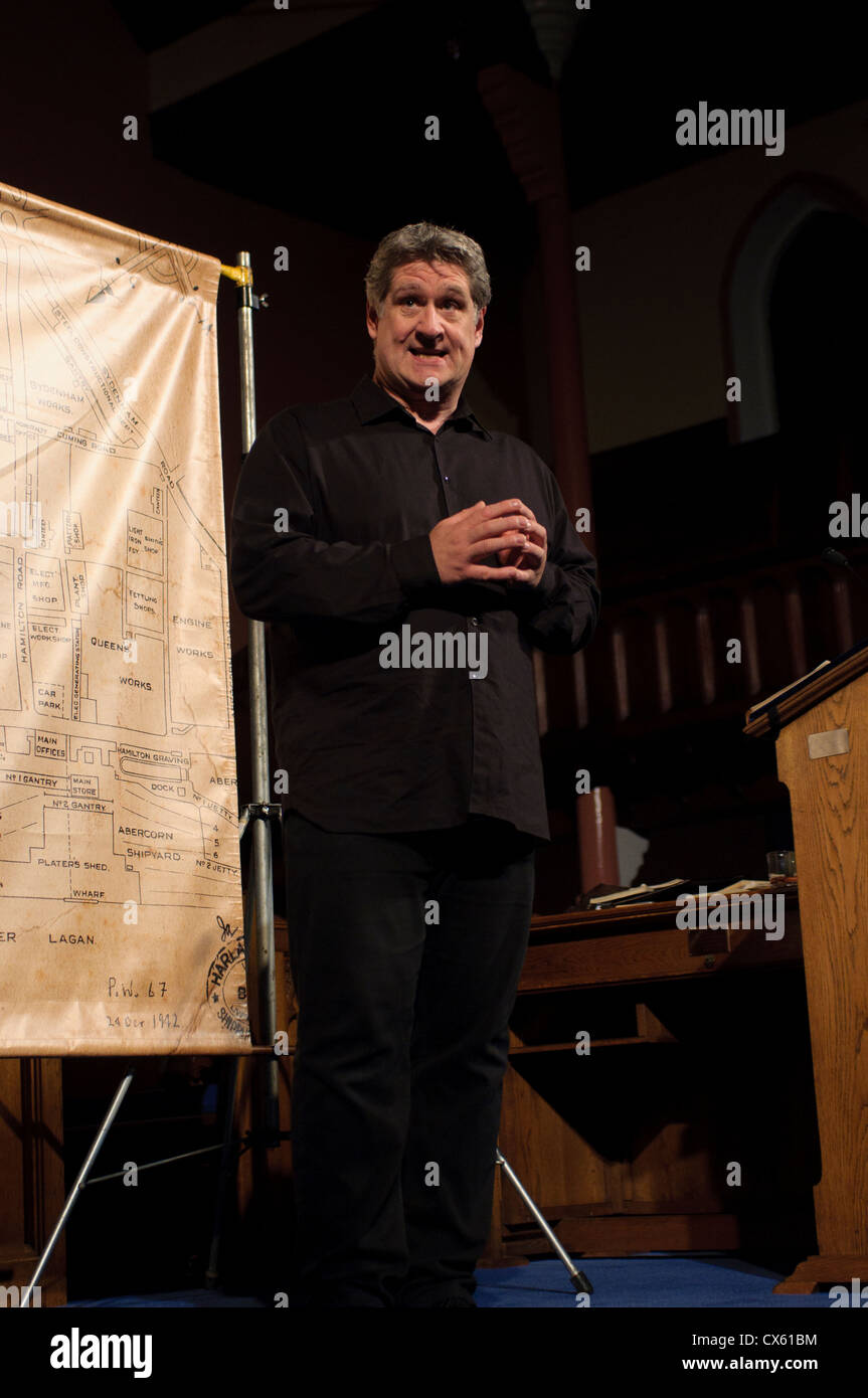 Dan Gordon gives talk for east belfast arts festival for titanic ...