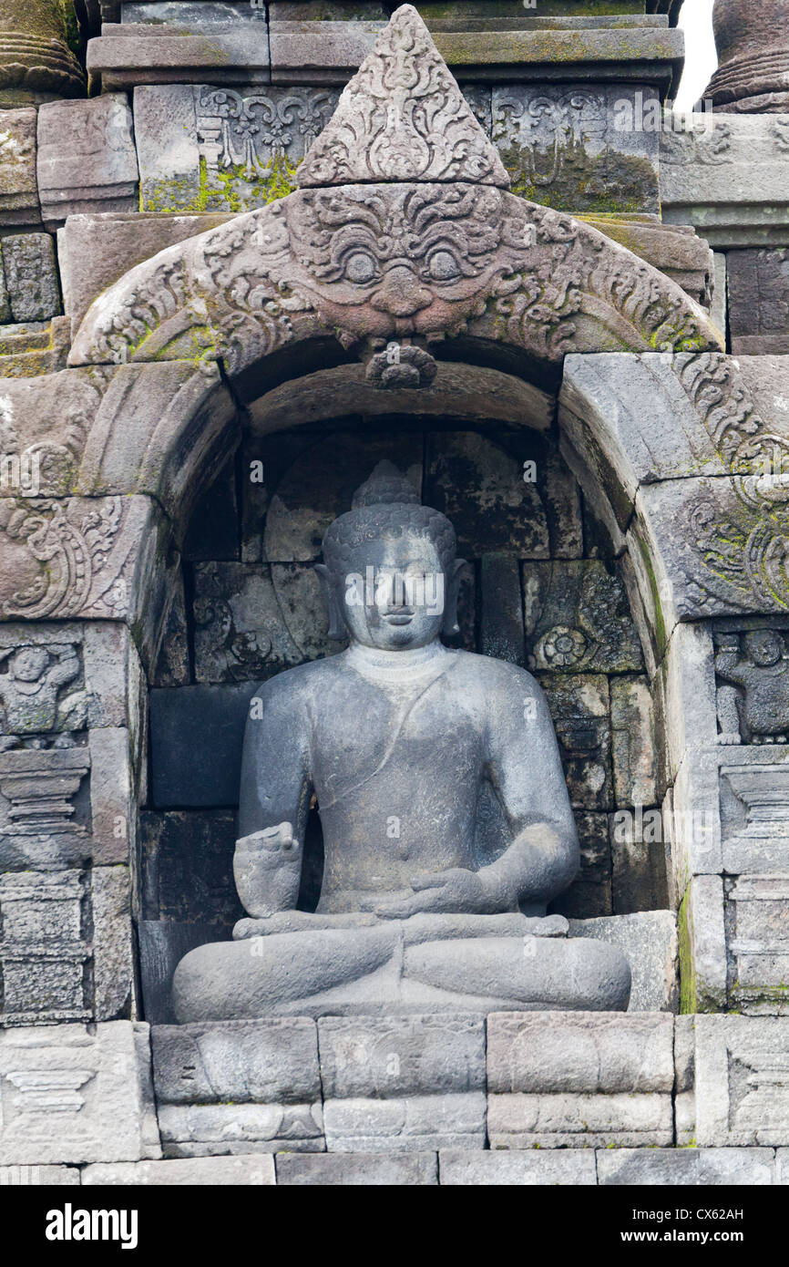 Sculpture on the Buddhist Temple Borobudur in Indonesia Stock Photo - Alamy