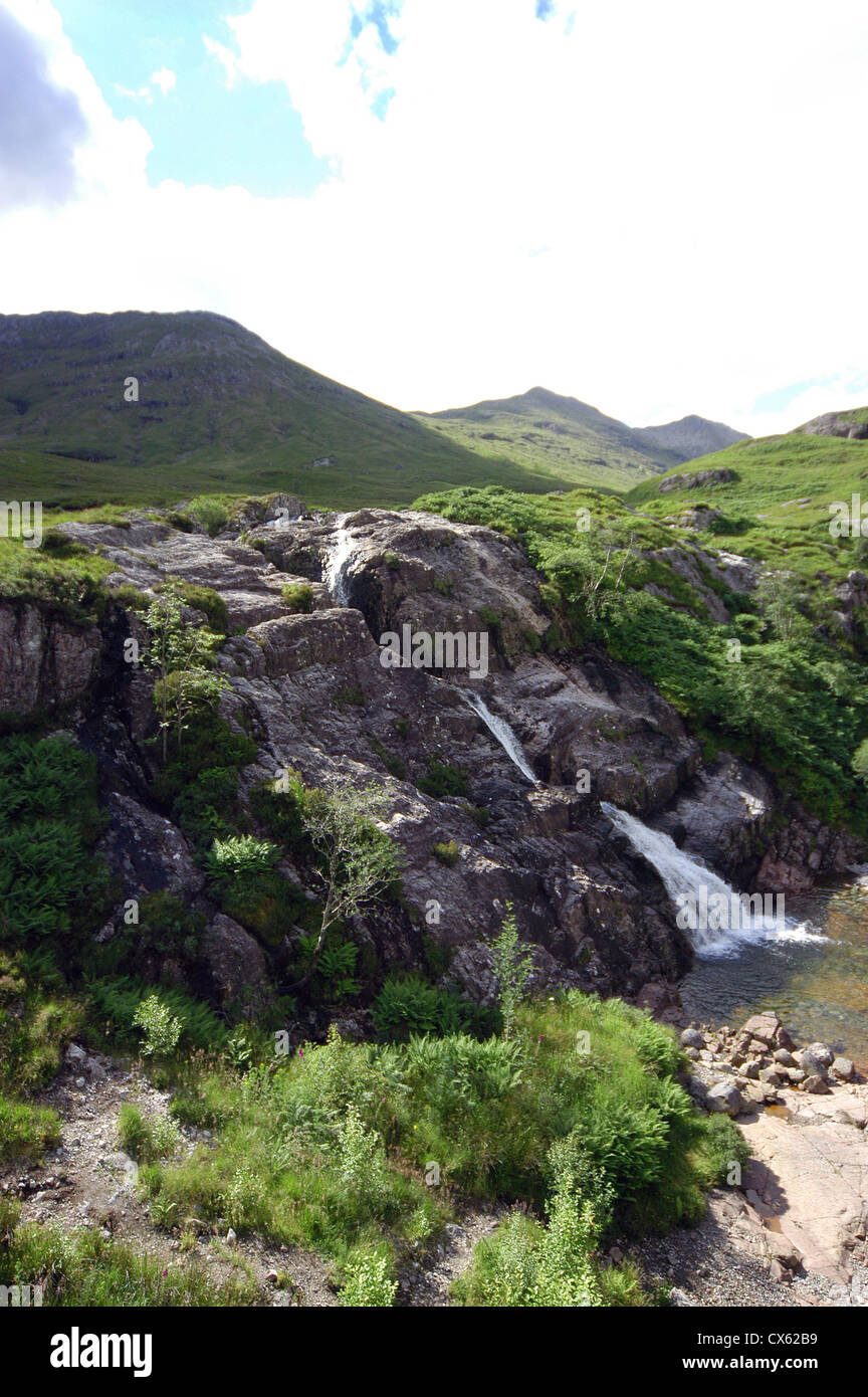 The whispering Falls, Glencoe with its spectacular scenery is Scotland ...