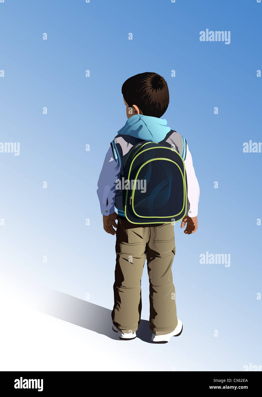 Little student school Stock Photo - Alamy