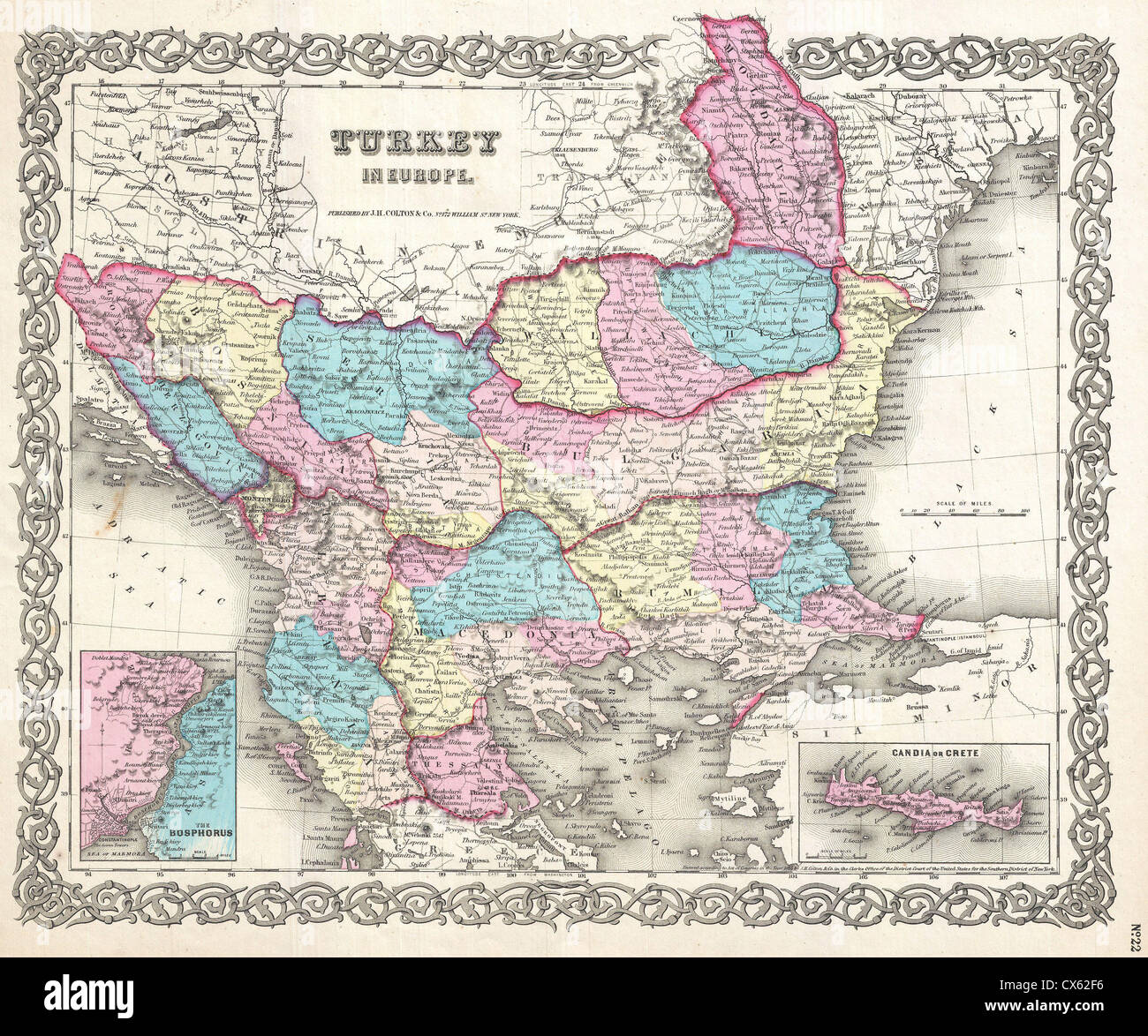 Balkans turkey in europe map hi-res stock photography and images - Alamy