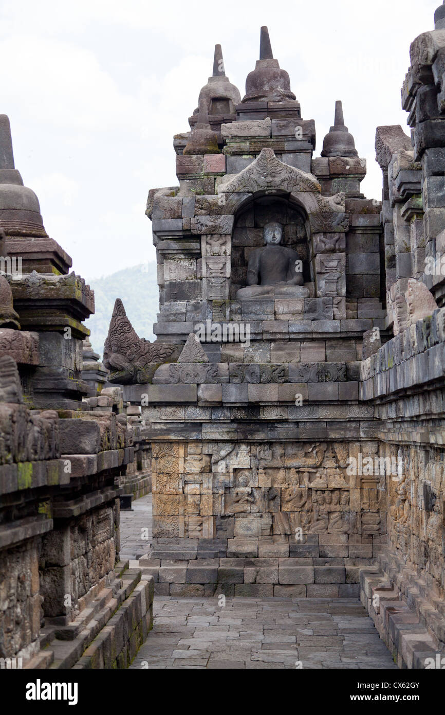 Part of the Buddhist Temple Borobudur in Indonesia Stock Photo - Alamy