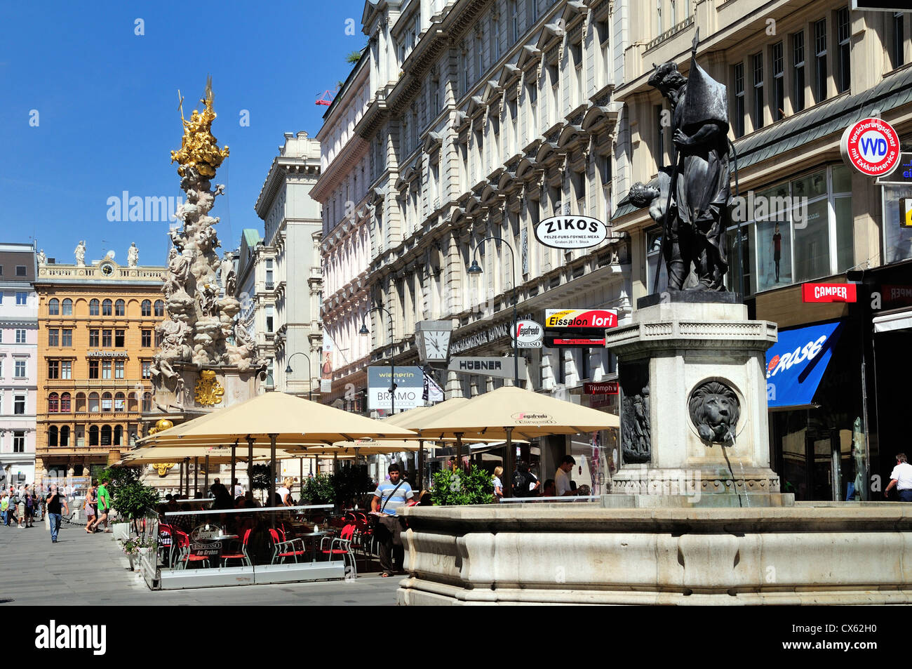 Graben shopping area Vienna Austria Stock Photo - Alamy