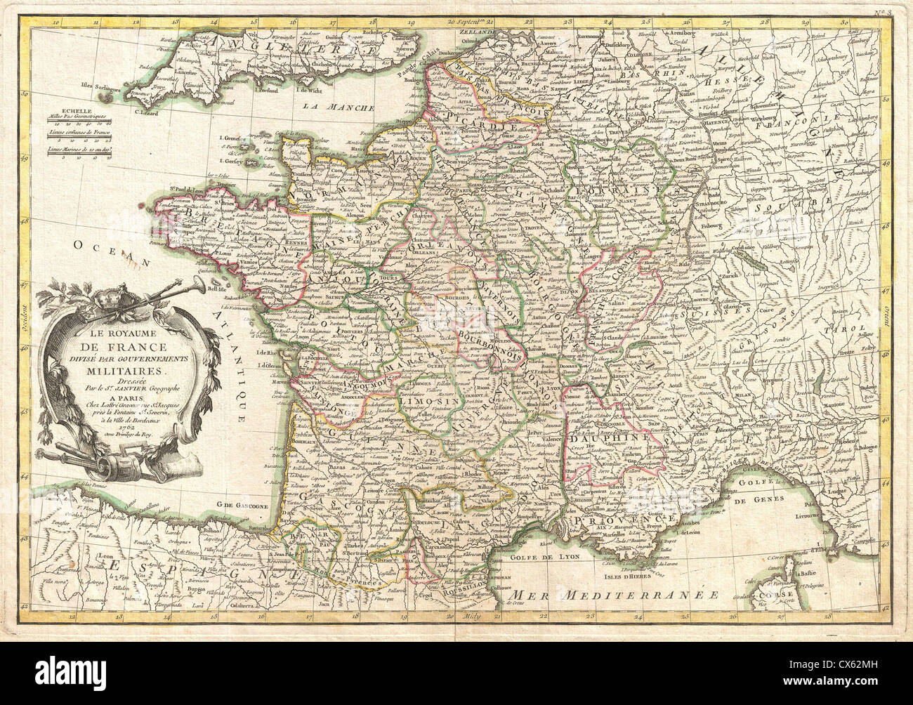 Janvier Map Of France High Resolution Stock Photography and Images - Alamy